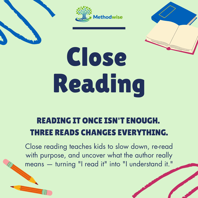 What Is Close Reading? A Parent's Guide | Methodwise